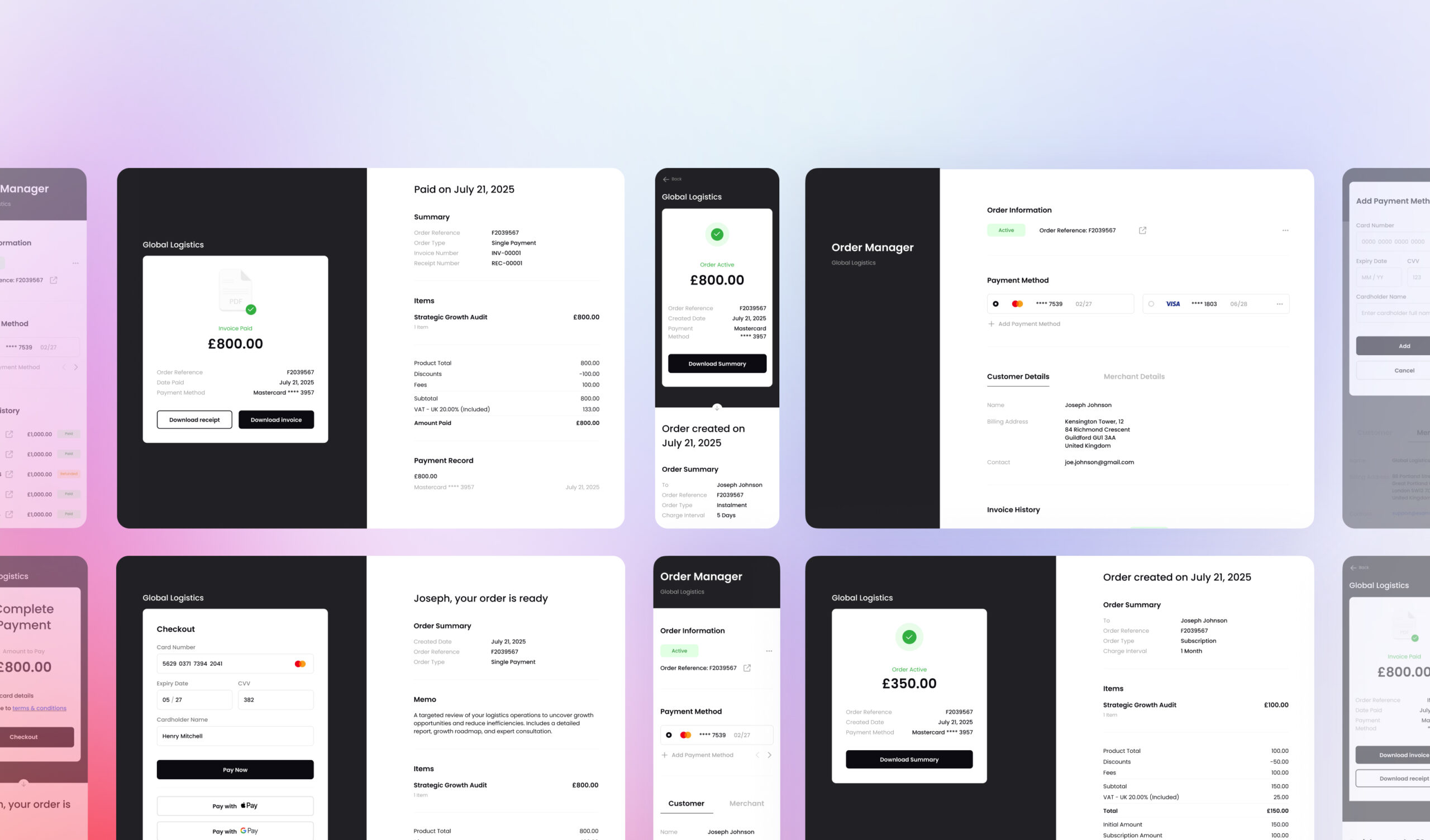Customer Order Portal by BillPro – Track, Pay & Manage Orders